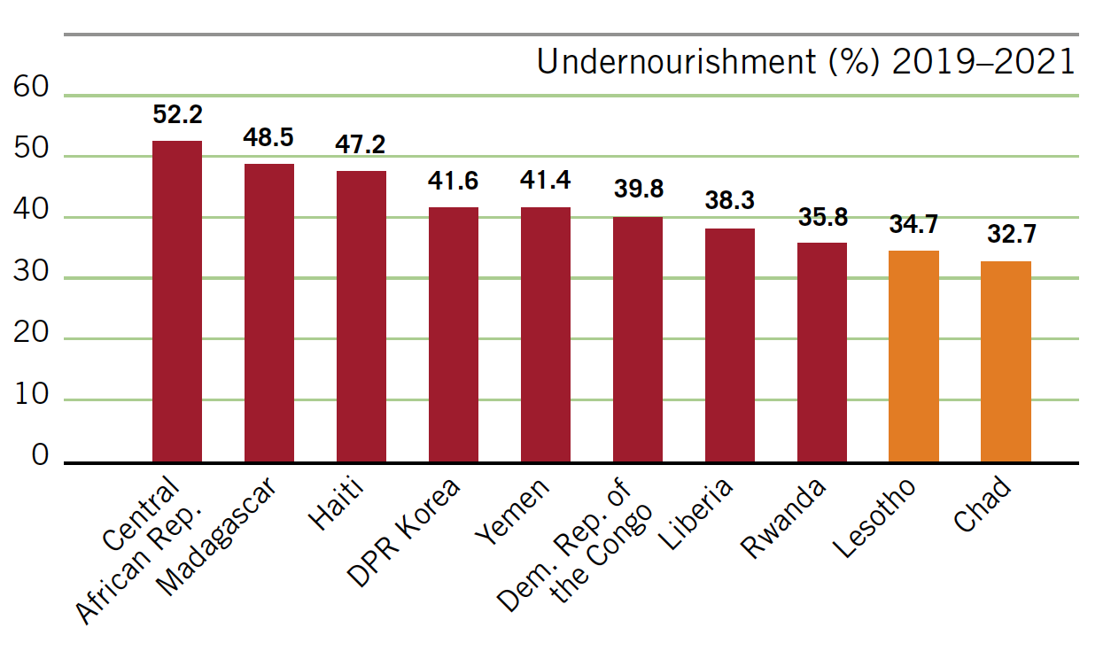 World Hunger 2022 Chart